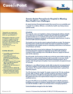 Anesthesia Case Study: Somnia Assists Pennsylvania Hospital in Meeting New Healthcare Challenges